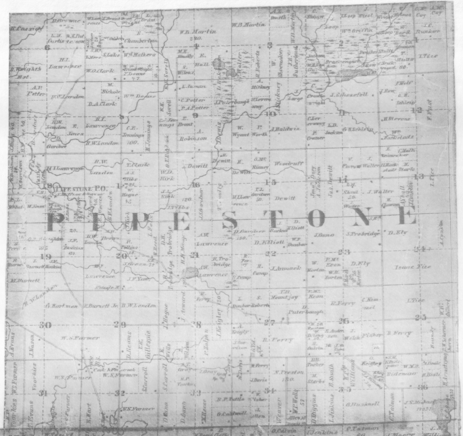 1860 Berrien County Michigan Maps