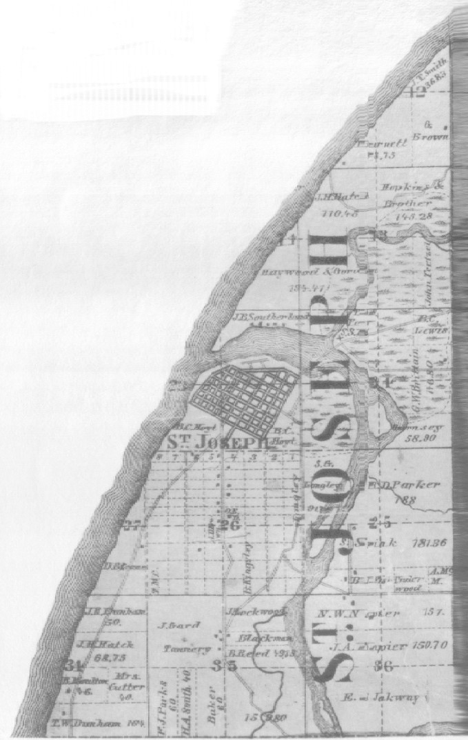 1860 Berrien County Michigan Maps