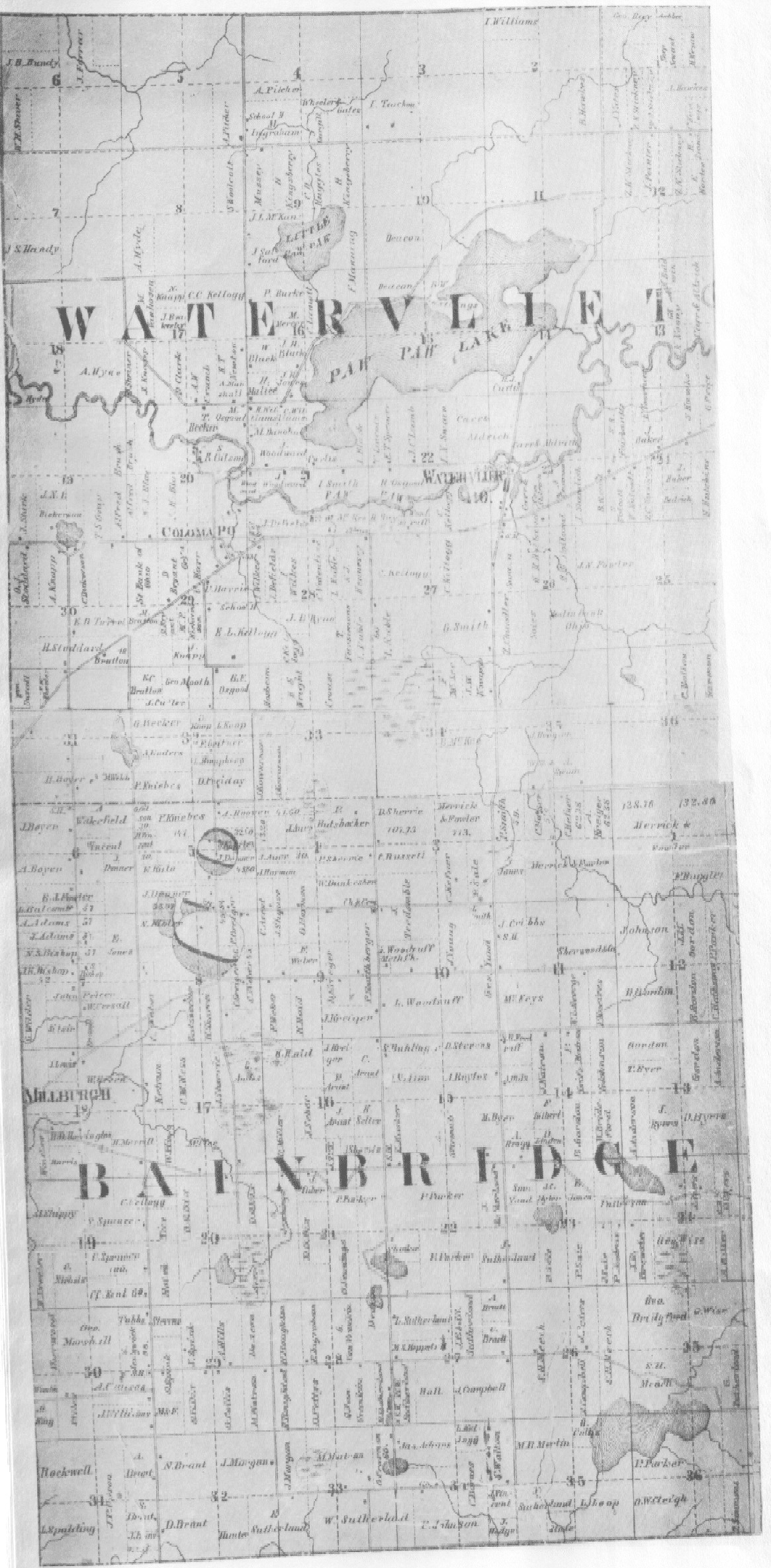 1860 Berrien County Michigan Maps