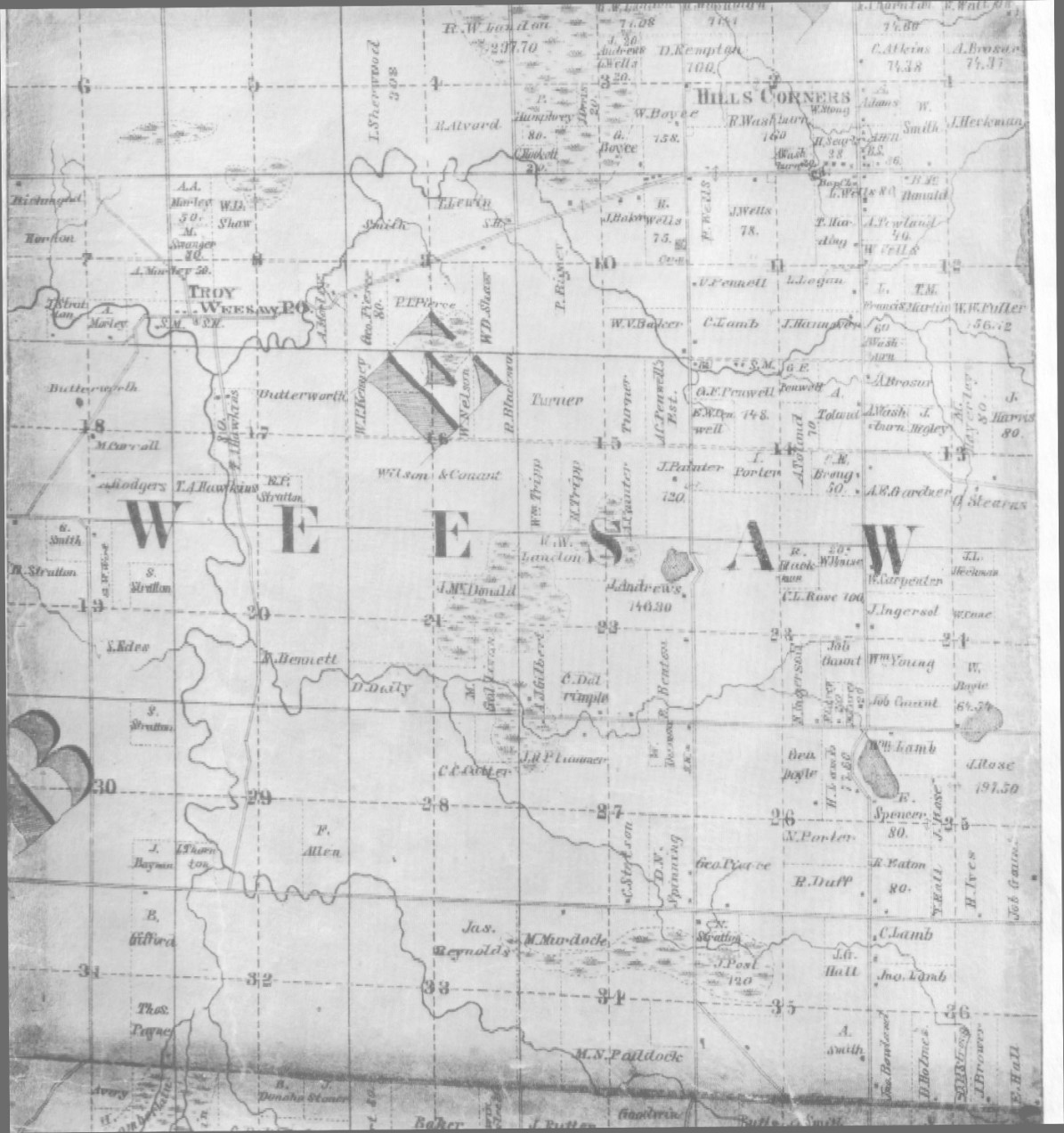 1860 Berrien County Michigan Maps